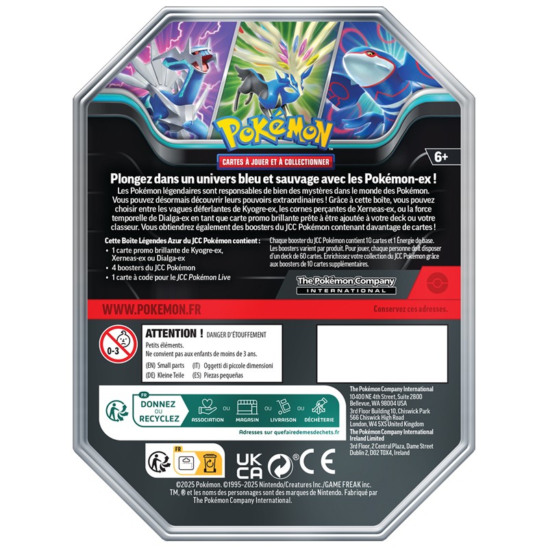Pokébox Légendes Azur – Kyogre, Dialga, Xerneas | JCC Pokémon